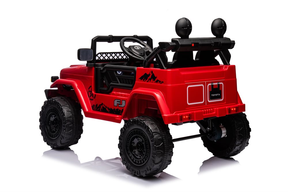 Toyota FJ Cruiser Red, 4x12V, EVA tires and leather seat.