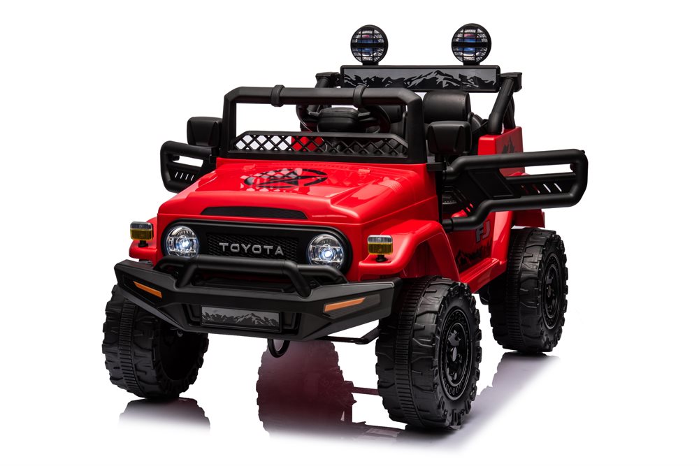 Toyota FJ Cruiser Red, 4x12V, EVA tires and leather seat.